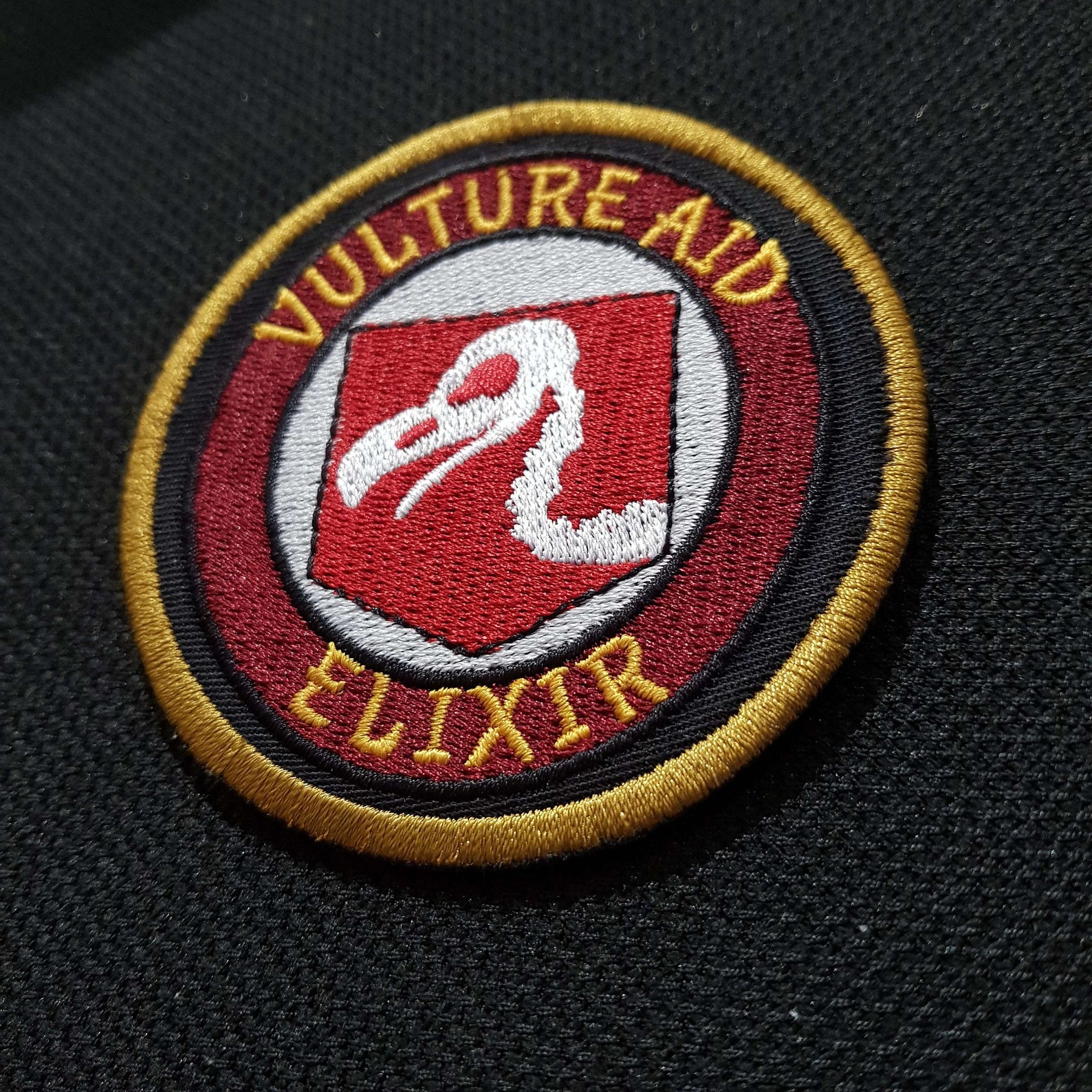 Custom Embroidered Ø3 Ø7.6cm Patch BLACK OPS ZOMBIES 'vulture Elixir ...