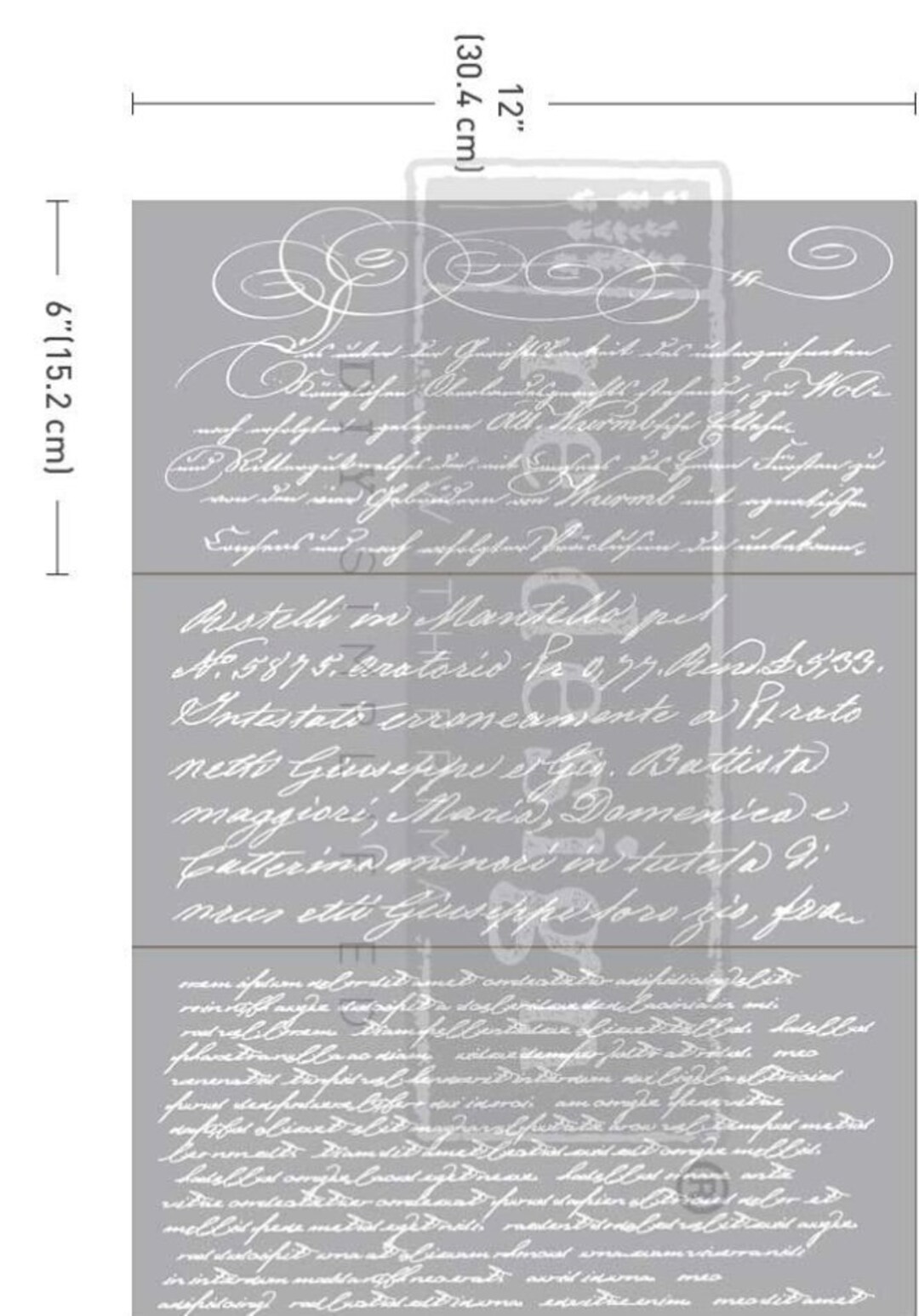 Decor Transfers - Secret Letter II (6” X 12”) - 3 Sheets - Etsy