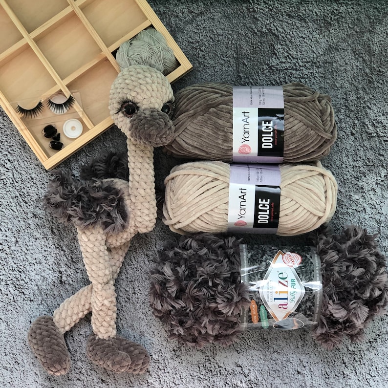 Crochet Pattern Ostrich PDF Tutorial - Amigurumi Ostrich - Crochet ...