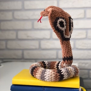 Crochet Pattern Snake and Cobra - SET 2 in 1 PDF Tutorial - Amigurumi ...