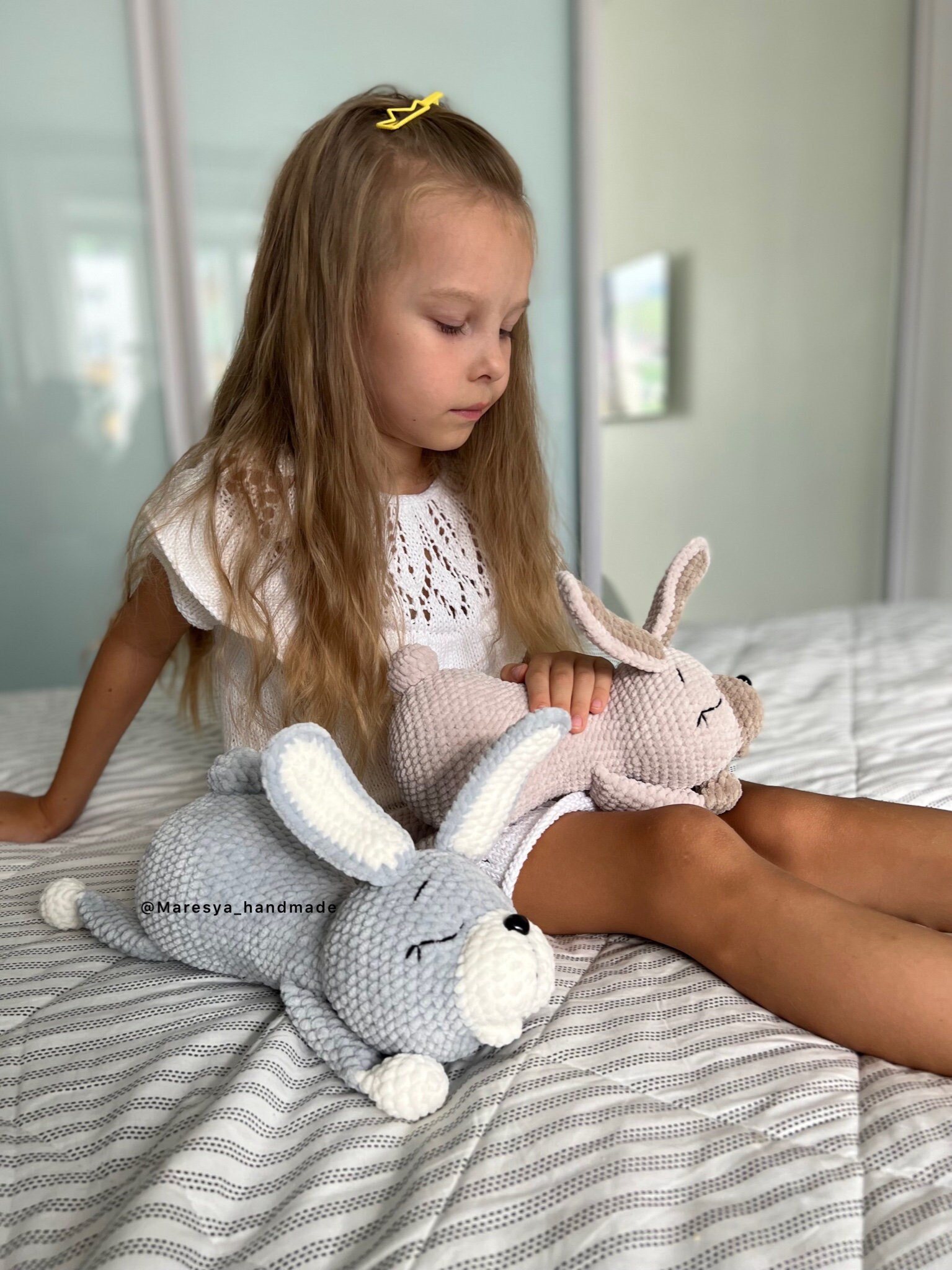Crochet Pattern BUNNY Sleeping PDF Tutorial Amigurumi Bunny - Etsy