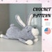 Crochet Pattern BUNNY Sleeping PDF Tutorial - Amigurumi Bunny ...
