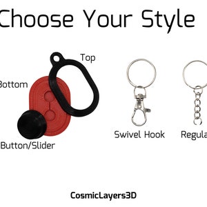 Magnetic Haptic Slider Fidget Toy Keychain Customizable and Multicolor ...