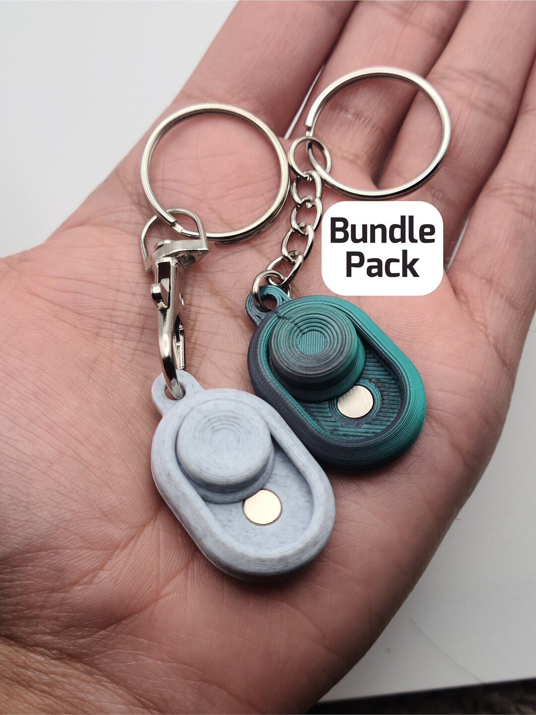 Bundle Pack Magnetic Haptic Slider Fidget Toy Keychain | Customizable ...