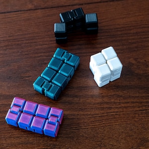 Infinity Folding Cube Fidget Toy | EDC Small Silent Quiet Fidget for ...