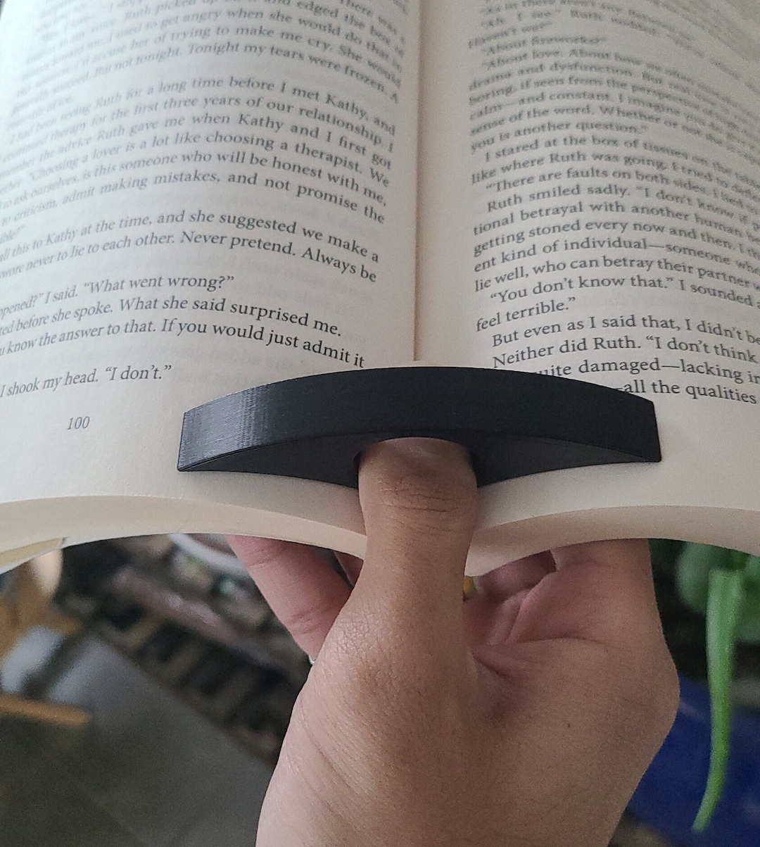 Book Page Holder One Handed Book Spreader Thumb Page Holder Book ...