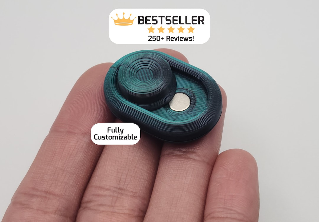 Magnetic Haptic Slider Fidget Toy | Customizable and Multicolor EDC ...