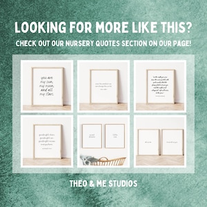 The Wonderful Things You Will Be Nursery Wall Art Quote, Digital ...