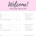Open House Sign in Sheet - Etsy