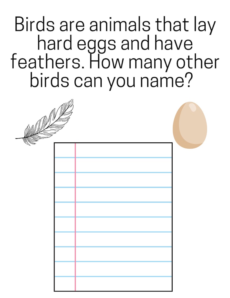 Ratite Coloring and Activity Sheets - Etsy