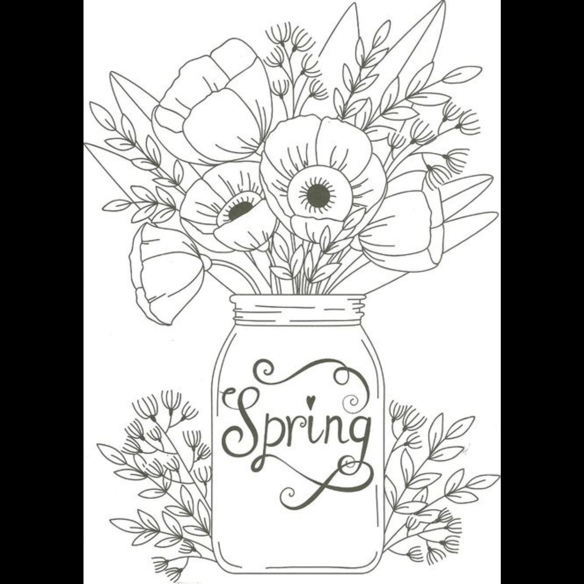 Spring Coloring Pages Digital Download - Etsy