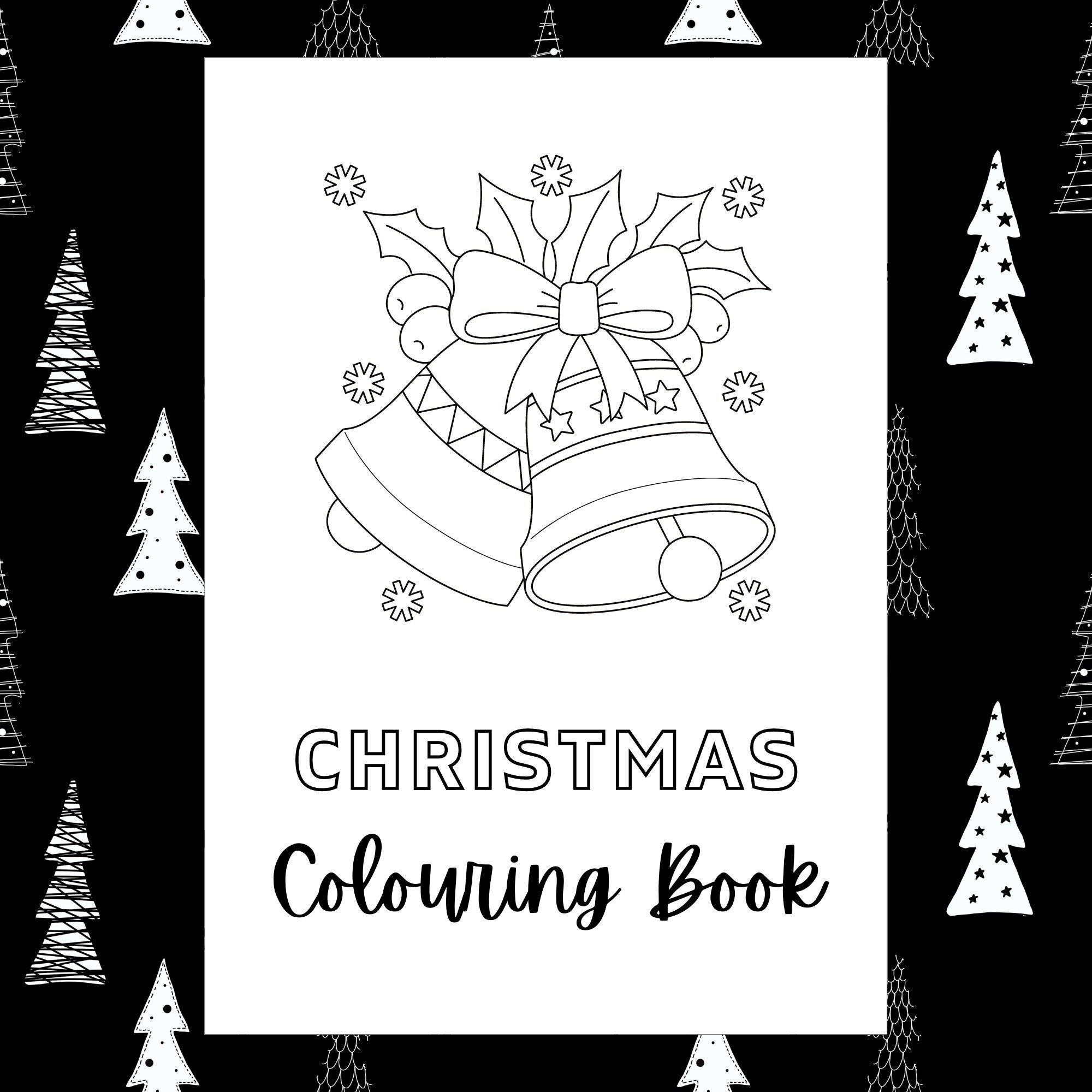 Christmas Coloring Book Digital Download - Etsy
