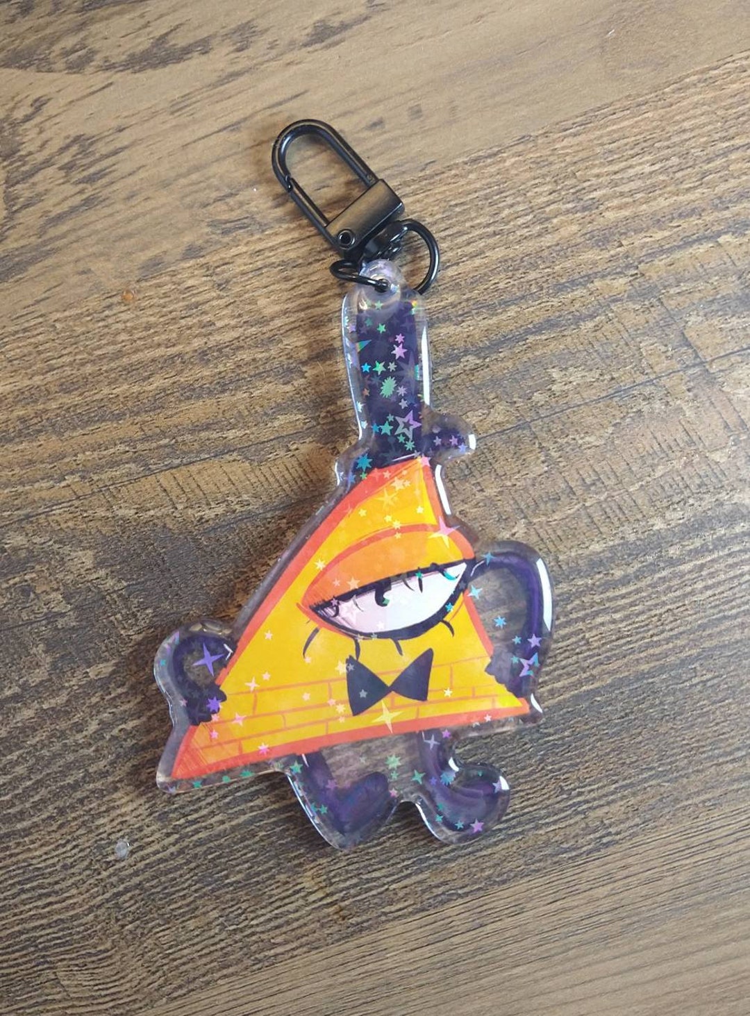 Gravity Falls Bill Cipher Holographic Epoxy Keychain 3.5 In. - Etsy
