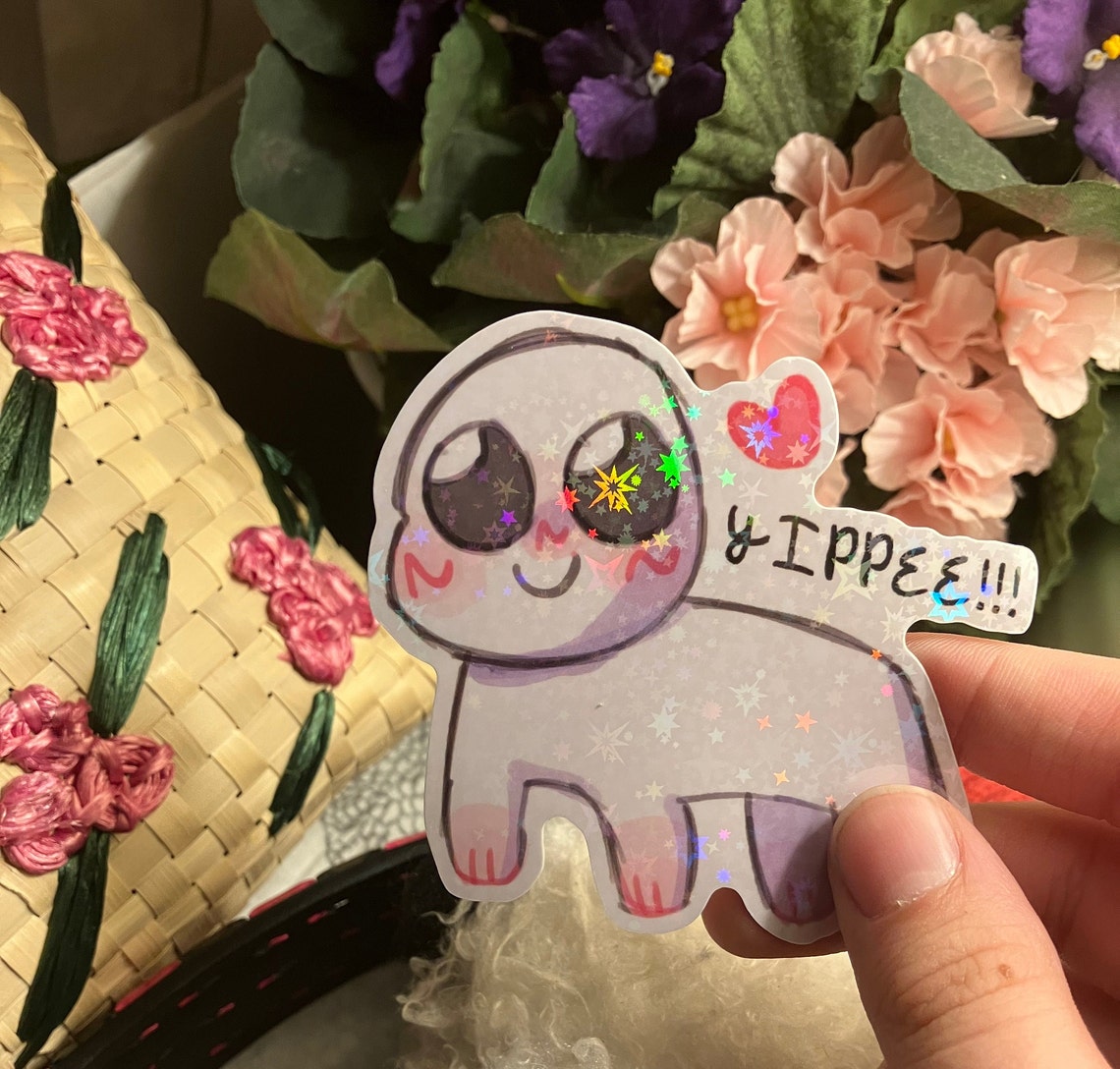 TBH Creature - YIPPEE Holographic Sticker - Etsy