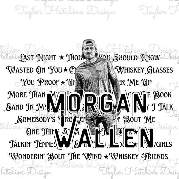 Morgan Wallen Png Svg - Etsy Singapore