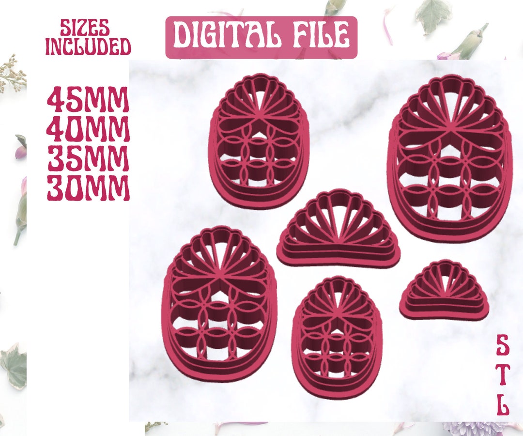 Art Deco Pineapple 3d STL Files for Polymer Clay Cutters - Etsy