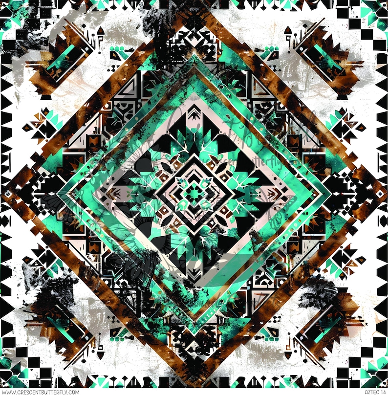 Aztec 14 Printed Vinyl Sheets/tumbler Wrap - Etsy
