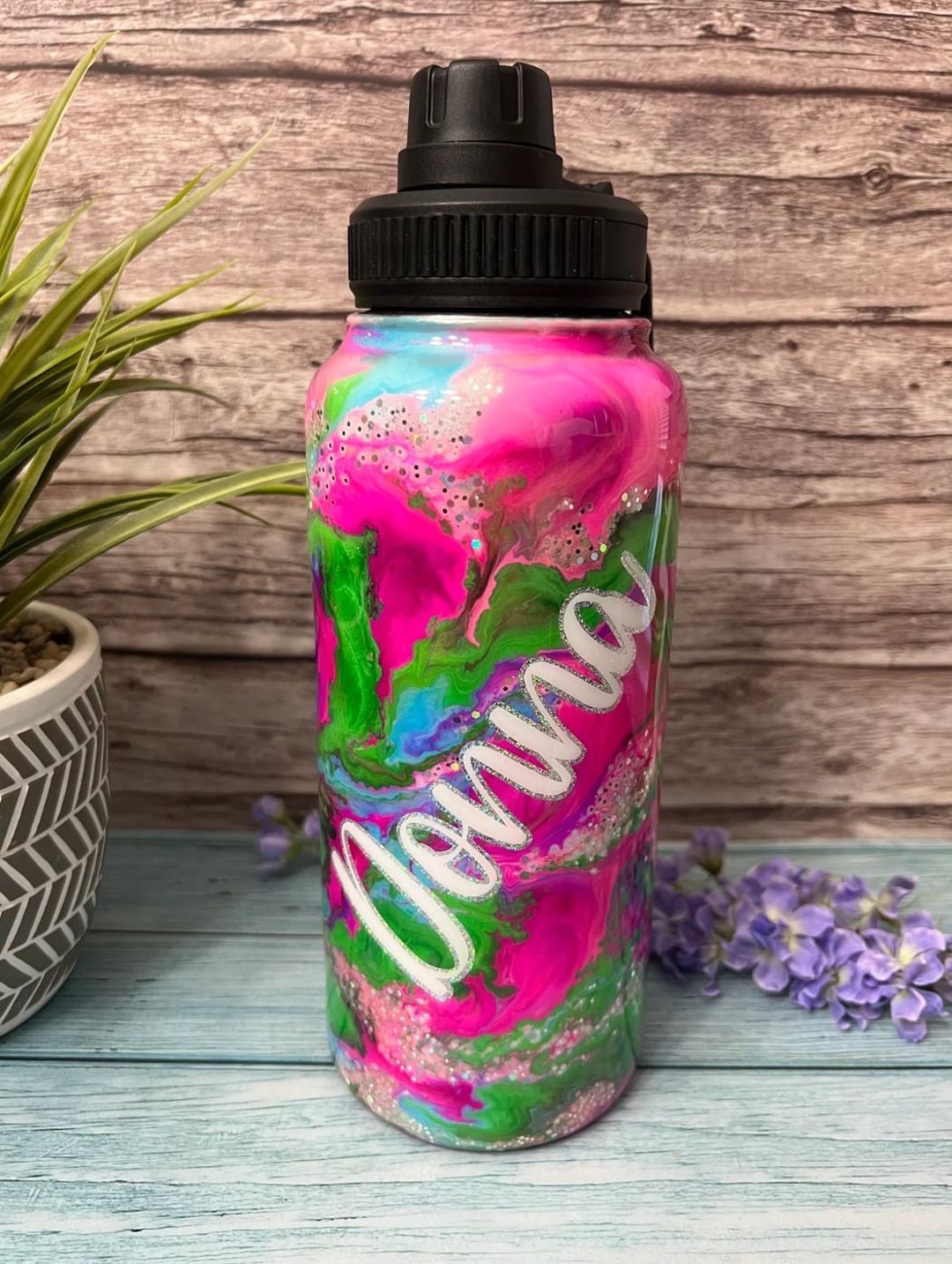 Custom Tumbler Starburst-personalized Custom Made Epoxy Tumbler - Etsy