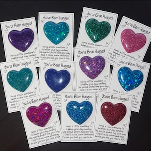 Pocket Hug Glitter Heart - You’ve Been Hugged - Etsy