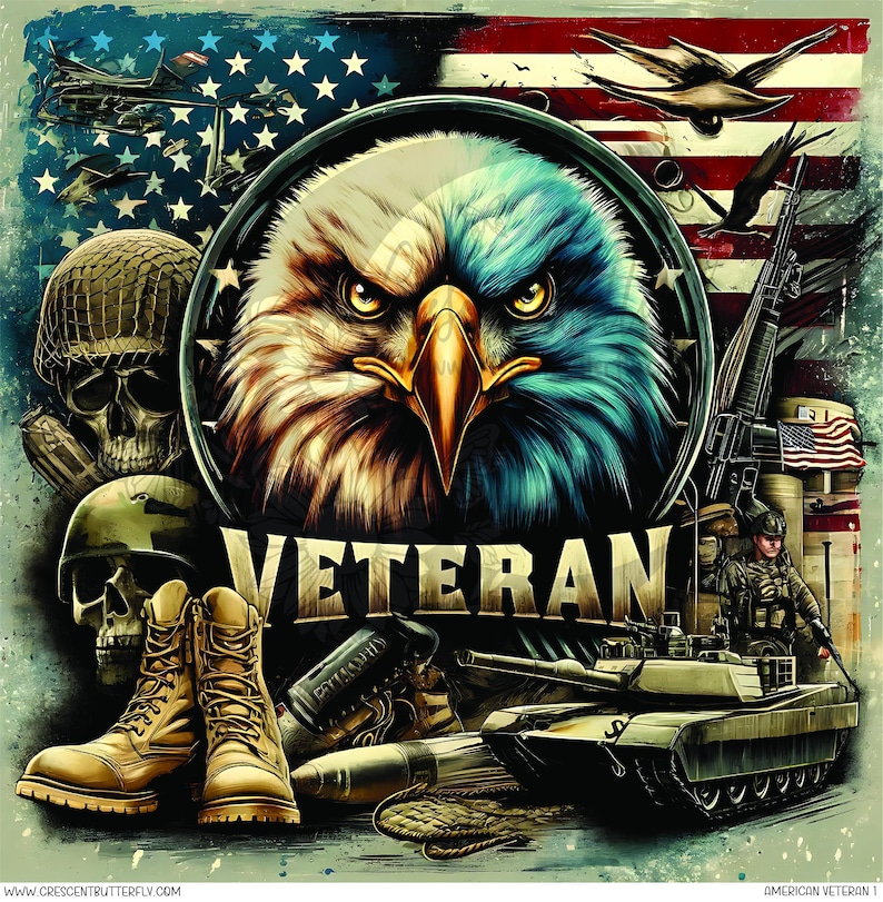 American Veteran 1 Printed Vinyl Sheet/tumbler Wrap - Etsy