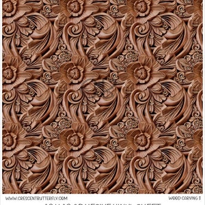 Printed Vinyl Sheets Wood Carving 3 - Etsy