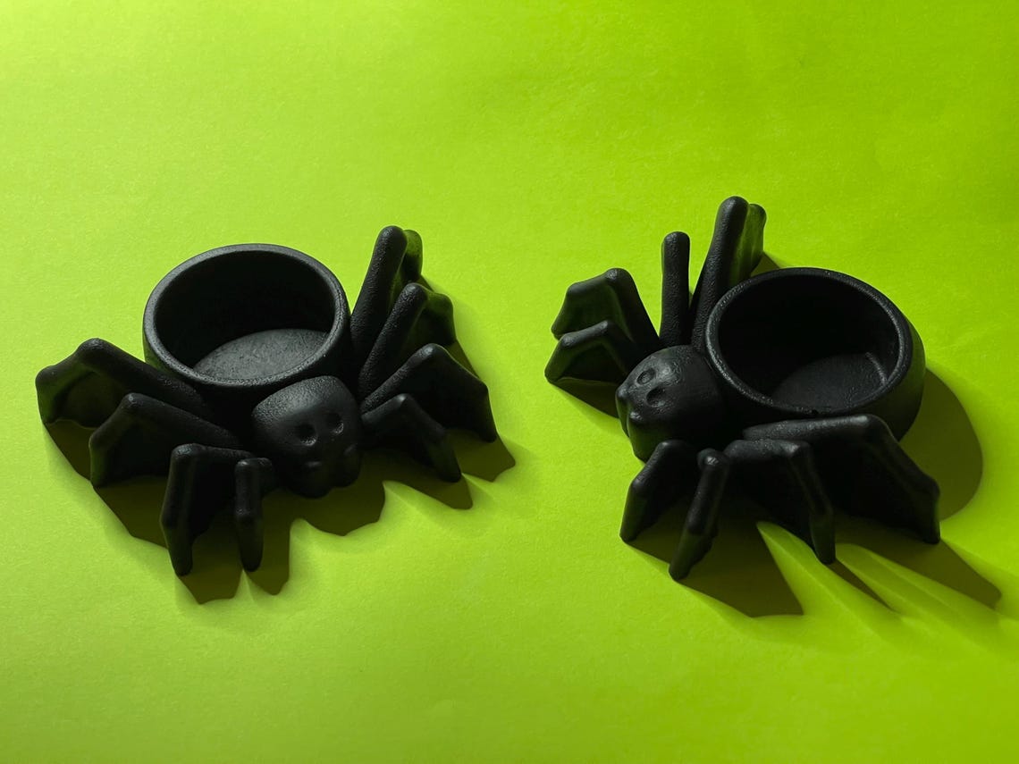 Resin Spider Tea Light Candle Holder - Etsy