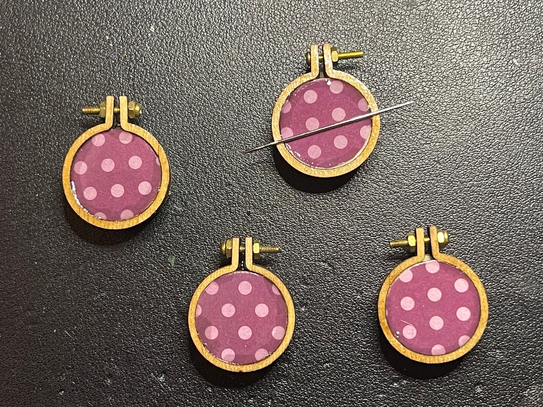 Tiny Hoop Needle Minders/needle Keepers (various); Cross Stitch ...