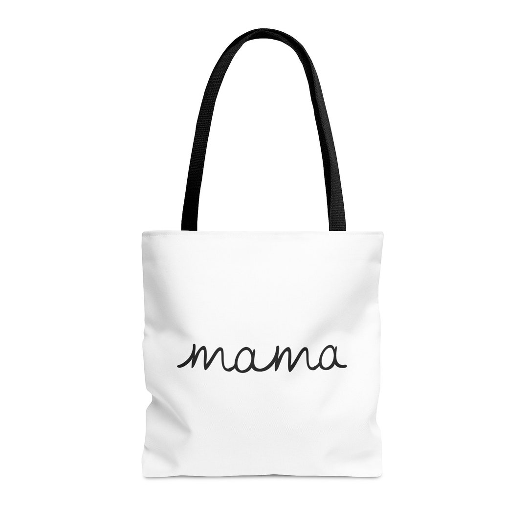 Minimalist Mama Cotton Tote Bag, Black & White City-inspired Reusable ...