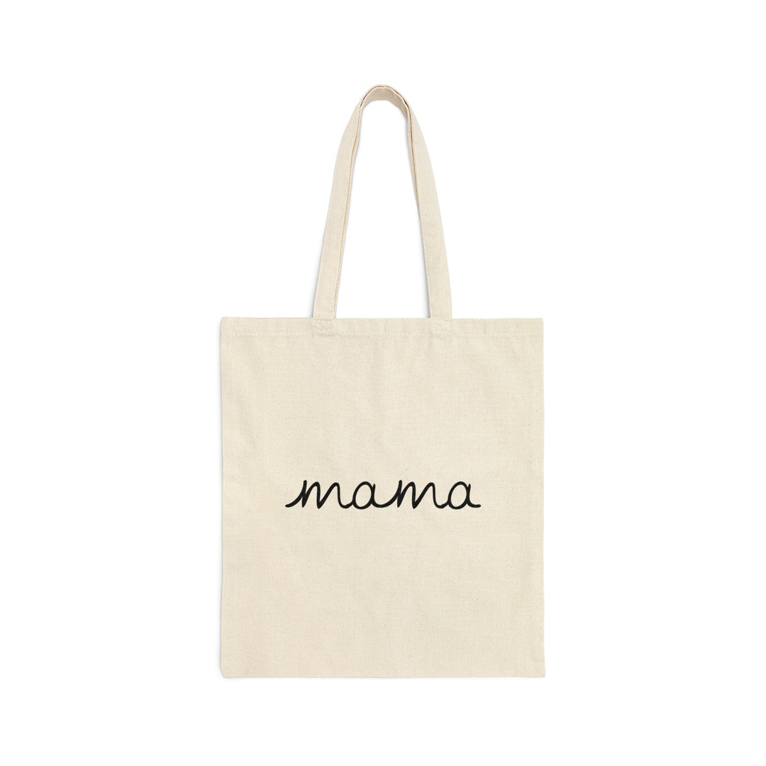Minimalist Mama Cotton Tote Bag, Black & White City-inspired Reusable ...