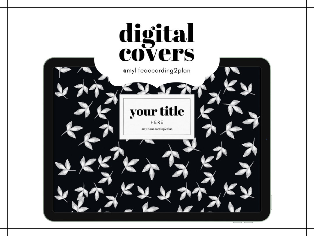 Minimalist Digital Planner Cover, Digital Journal Cover, iPad Planner ...