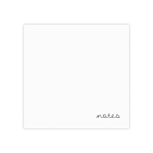 Minimalist Notes Post-it Note Pads, Black & White Sticky Notes - Etsy