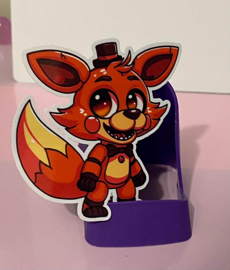 Chibi Five Nights at Freddy's Foxy Waterproof Vinyl Sticker Water ...
