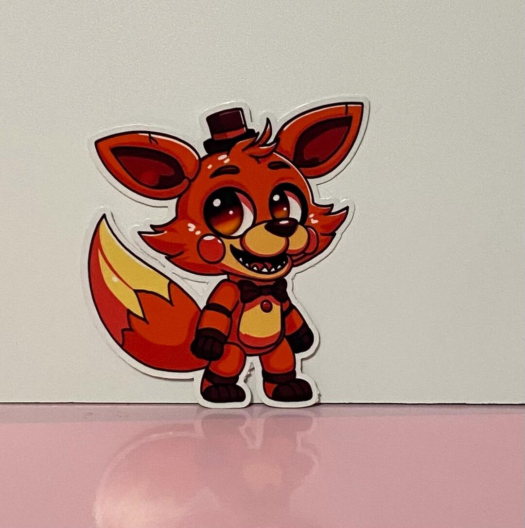Chibi Five Nights at Freddy's Foxy Waterproof Vinyl Sticker Water ...