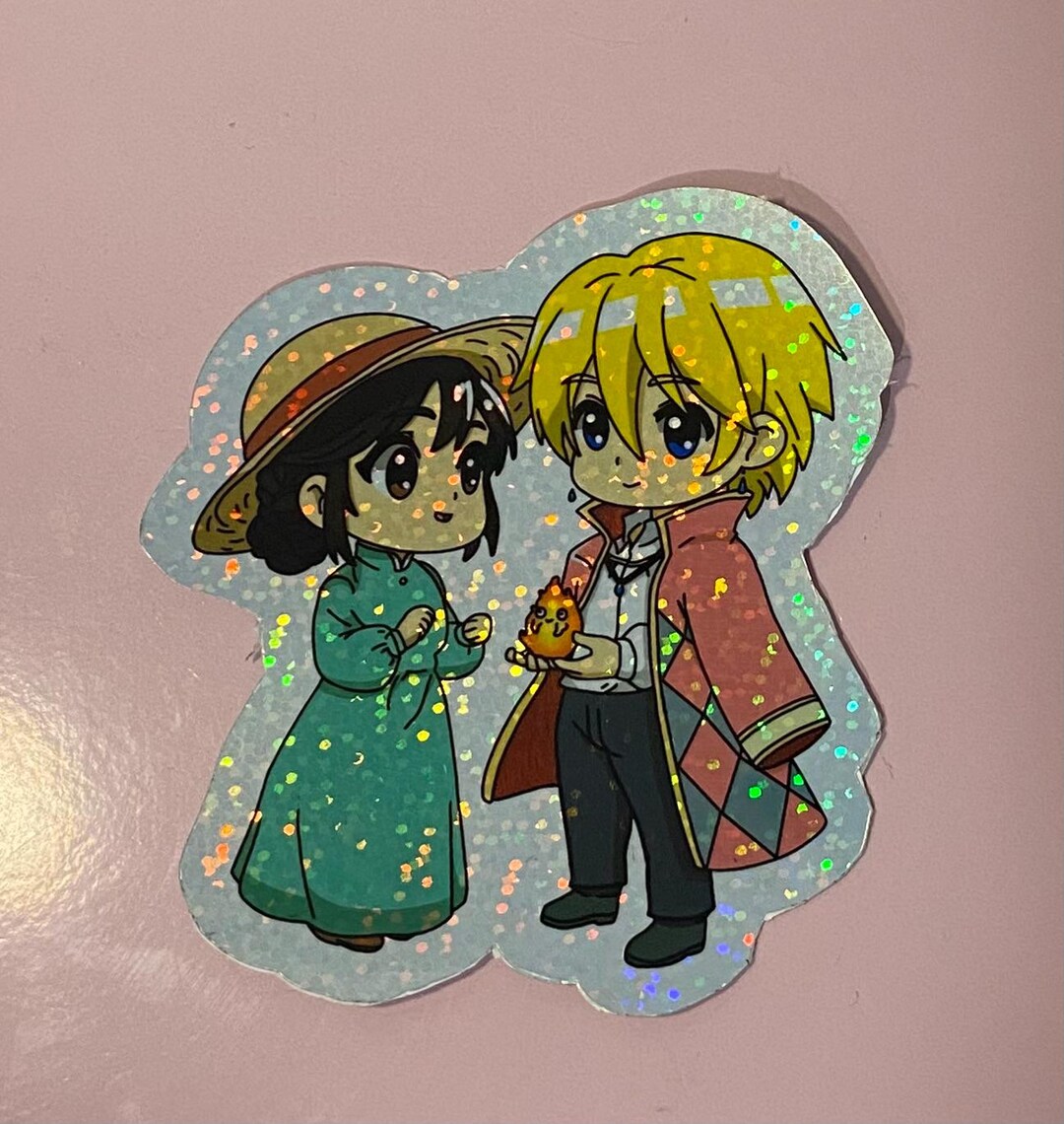 Howl & Sophie Sticker | Waterproof Vinyl Sticker | Water Bottle Sticker ...