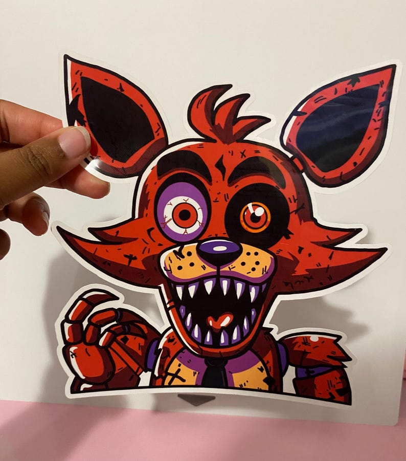 Foxy Sticker Five Nights at Freddy's FNAF Decal Cute Gaming Car Decal ...