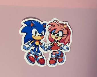 Amy Rose Sparkle Sticker Sonic the Hedgehog Sega - Etsy