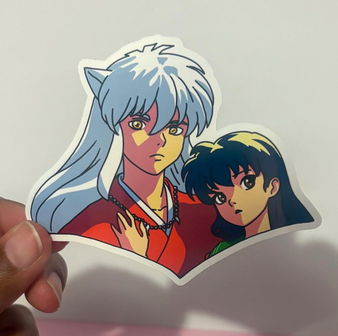 Inuyasha Waterproof Vinyl Sticker | Water Bottle Sticker | Laptop ...