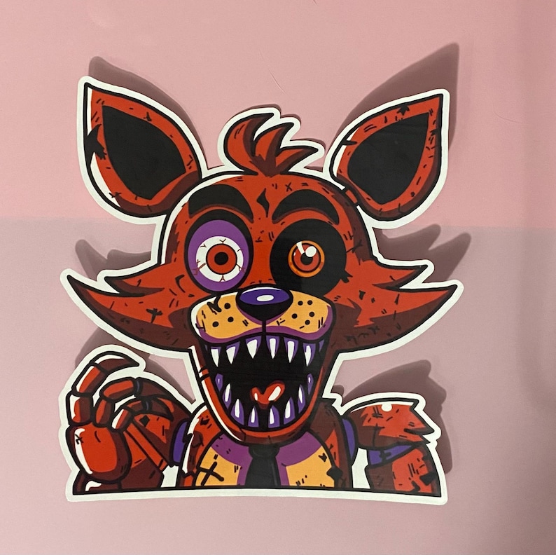 Foxy Sticker Five Nights at Freddy's FNAF Decal Cute Gaming Car Decal ...