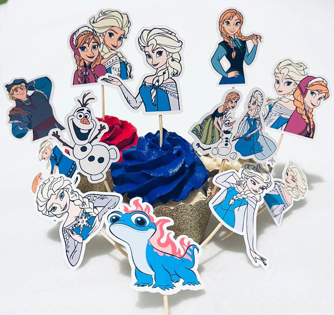 Frozen Cupcake Toppers / Cupcakes Toppers /frozen Birthday / Froze ...