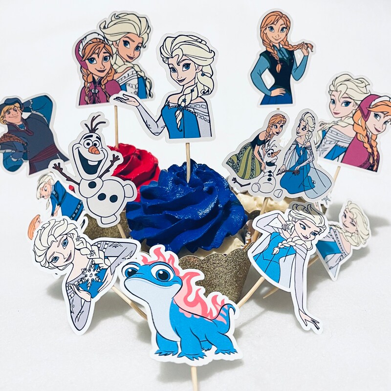 Frozen Cupcake Toppers - Etsy