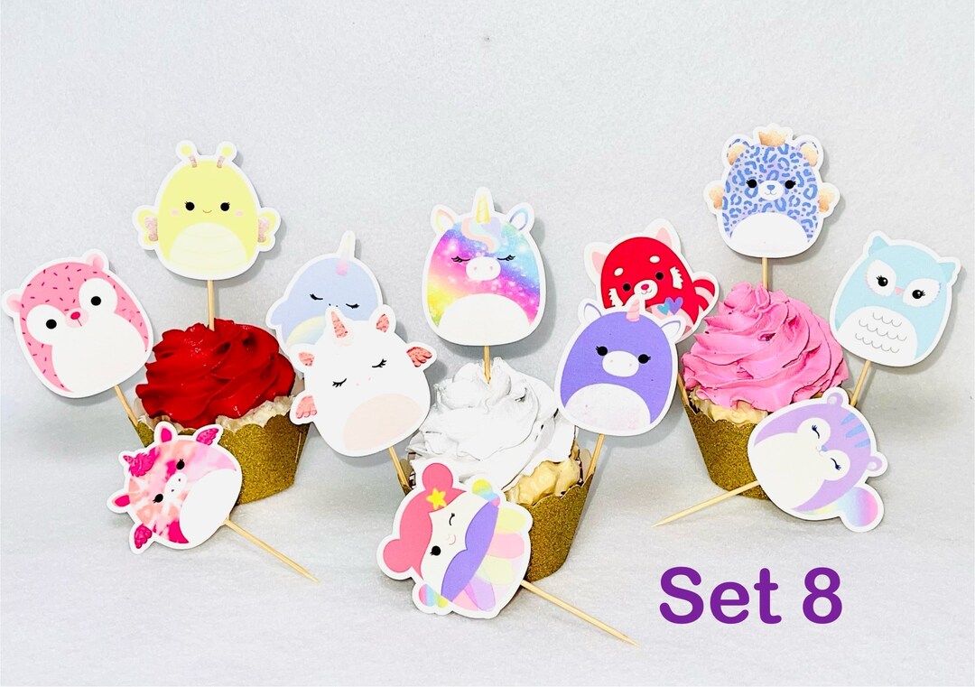 Squishmallow Cupcakes Toppers / Cupcakes Toppers / Squishmallow ...