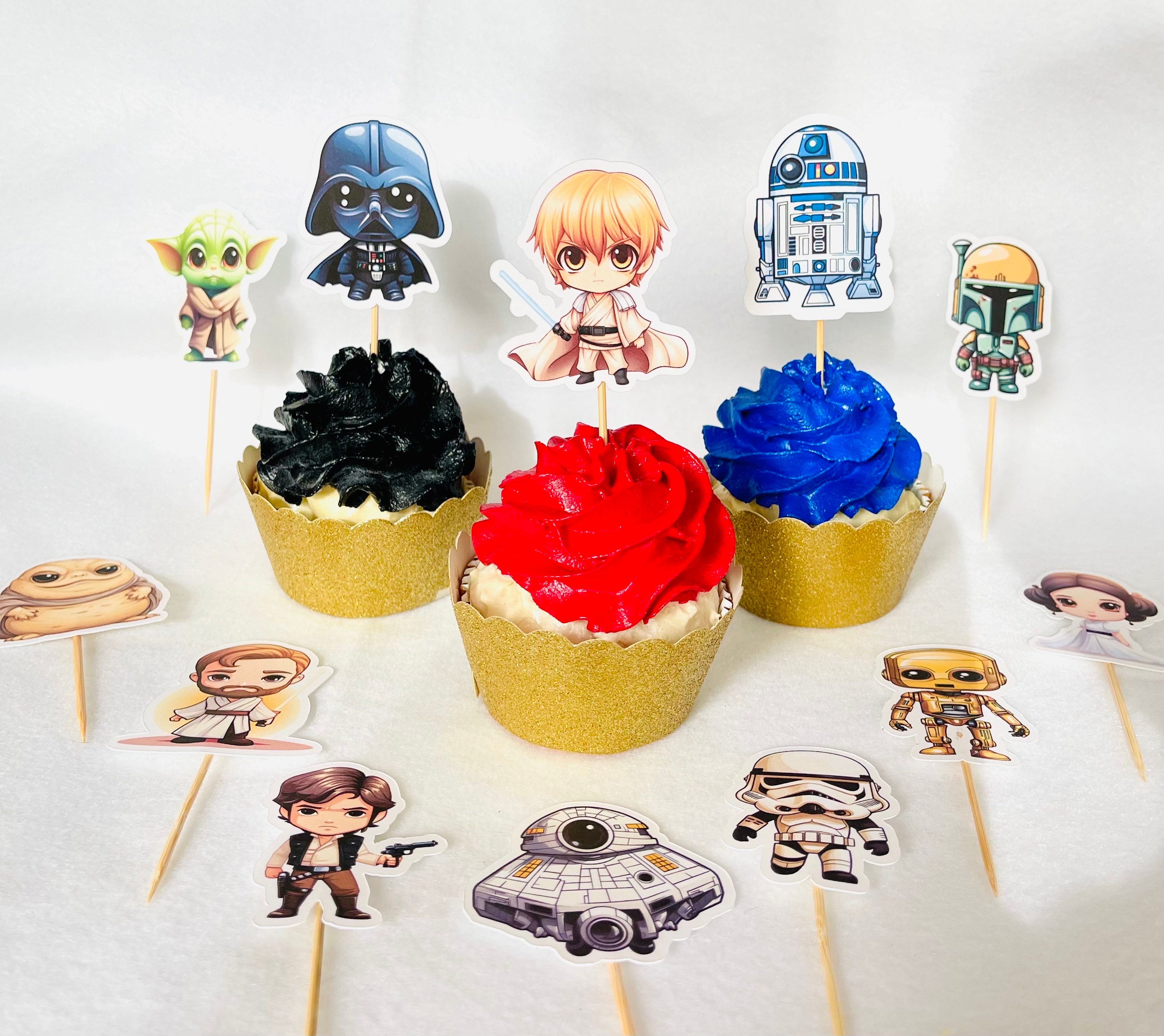 Star Wars Cupcakes Toppers / Cupcakes Toppers / Star Wars Birthday ...