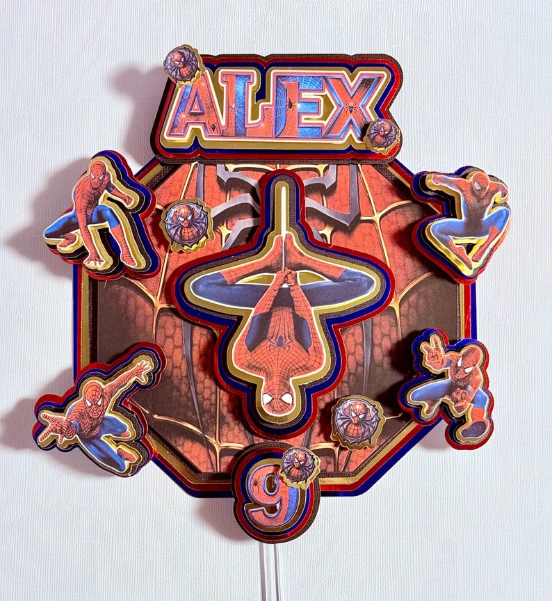 Spiderman Cake Topper / Spiderman Cupcakes Toppers /spiderman Birthday ...