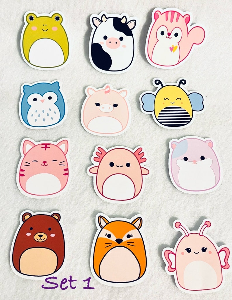 Squishmallow Stickers / Stickers / Squishmallow Birthday / Squishmallow ...