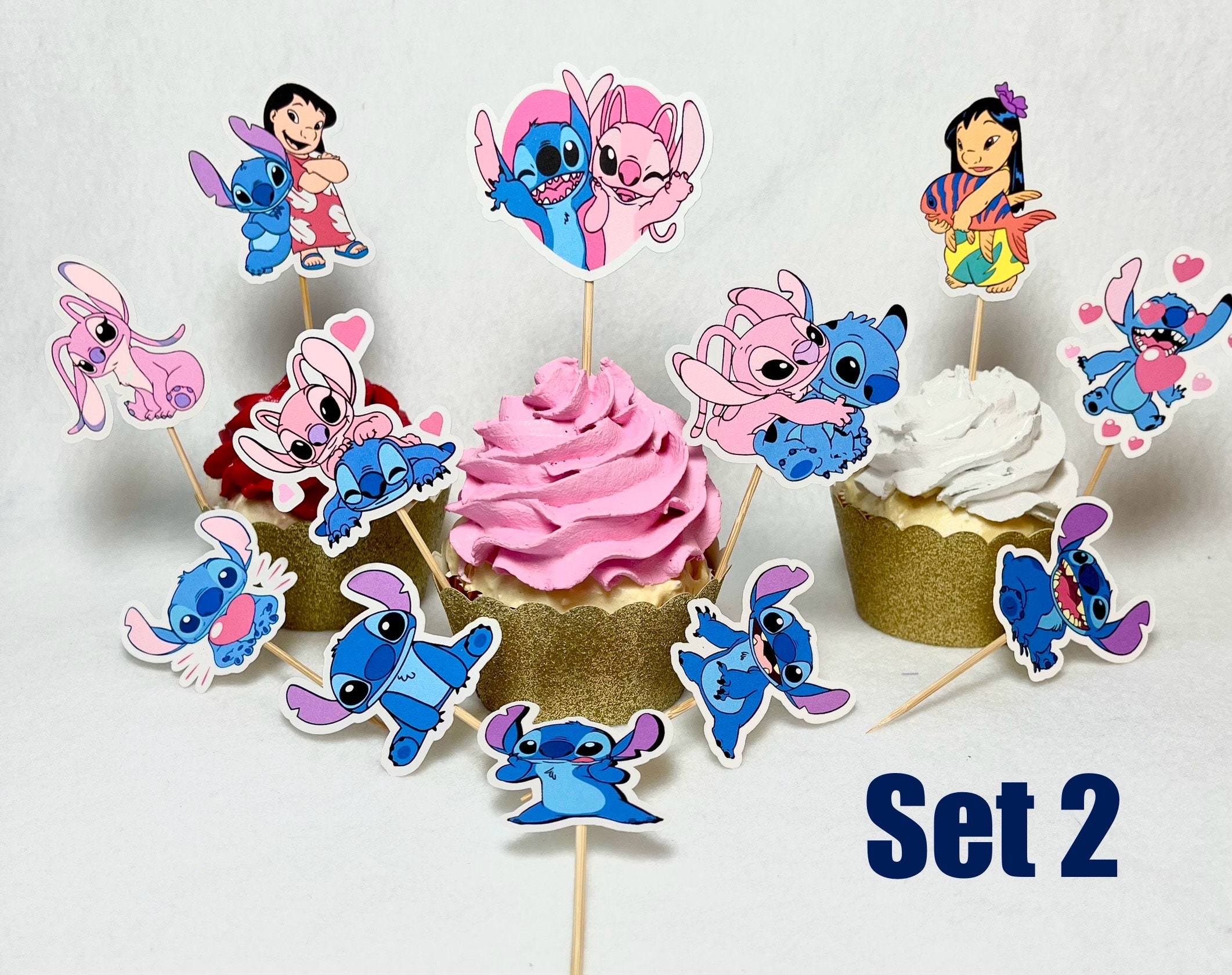 Stitch Cupcakes Toppers / Cupcakes Toppers / Stitch Birthday / Stitch ...