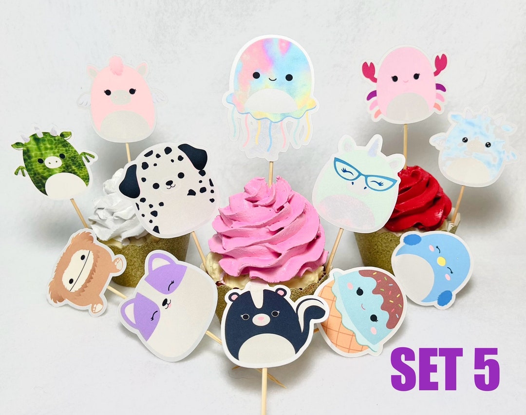 Squishmallow Cupcakes Toppers / Cupcakes Toppers / Squishmallow ...
