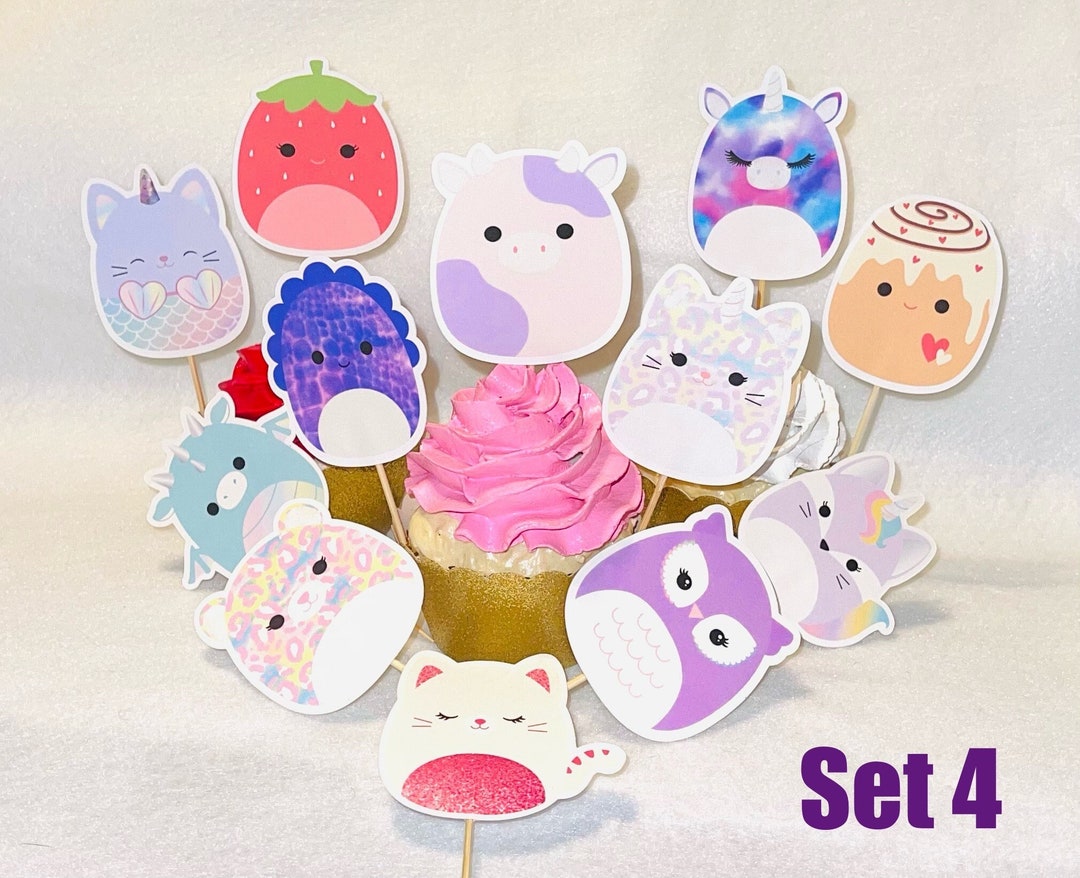 Squishmallow Cupcakes Toppers / Cupcakes Toppers / Squishmallow ...