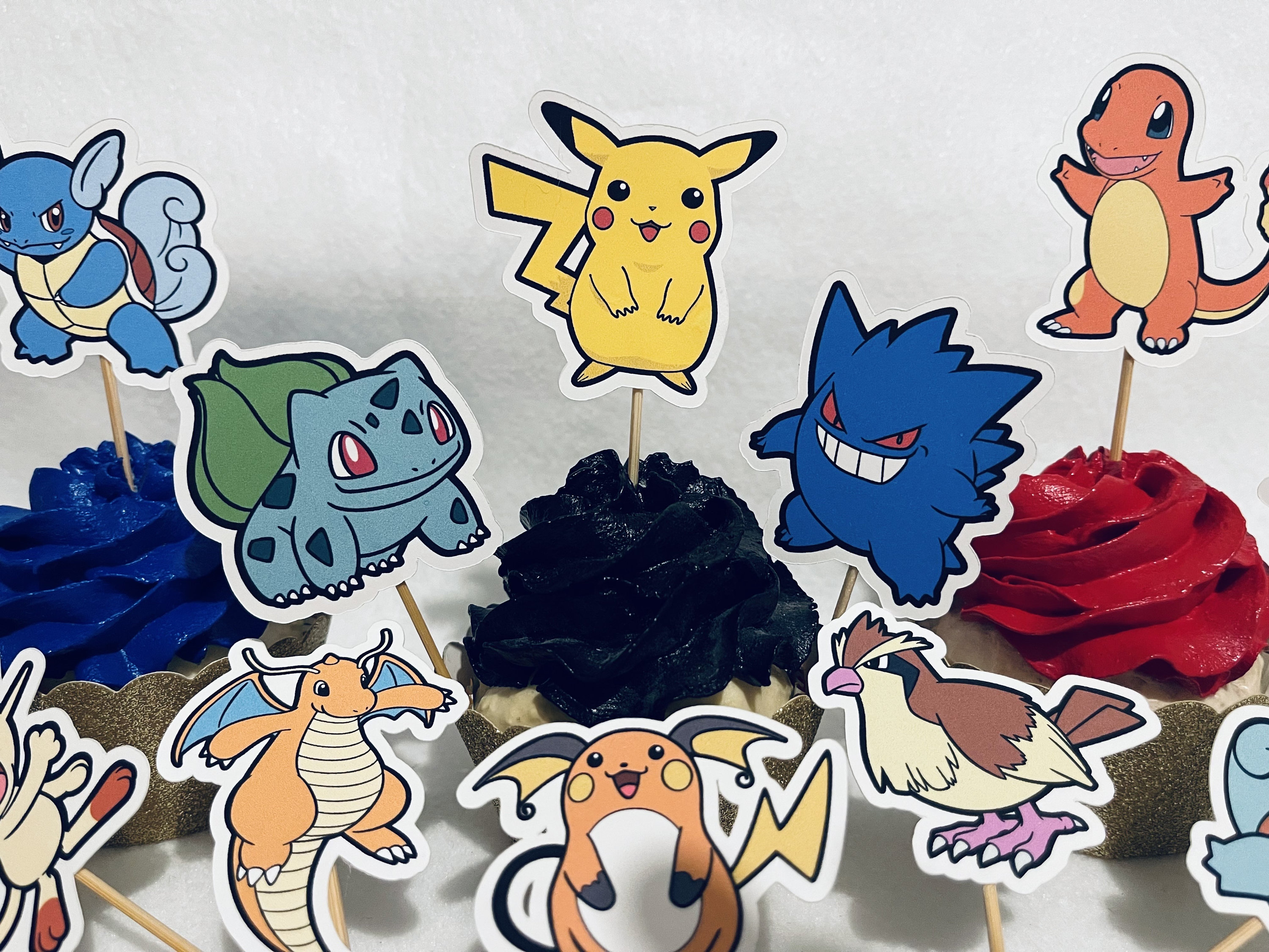 Pokemon Cupcakes Toppers / Cupcakes Toppers / Pokemon Birthday ...
