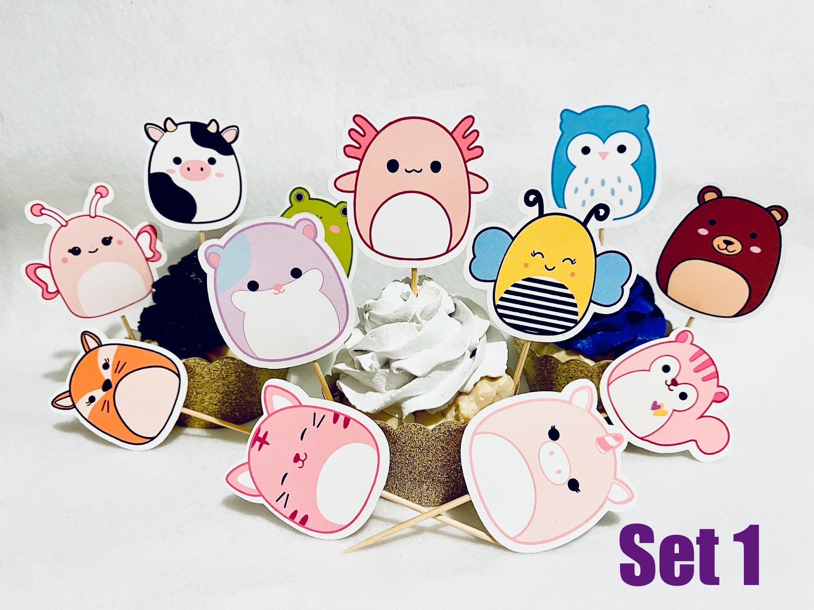 Squishmallow Cupcakes Toppers / Cupcakes Toppers / Squishmallow ...