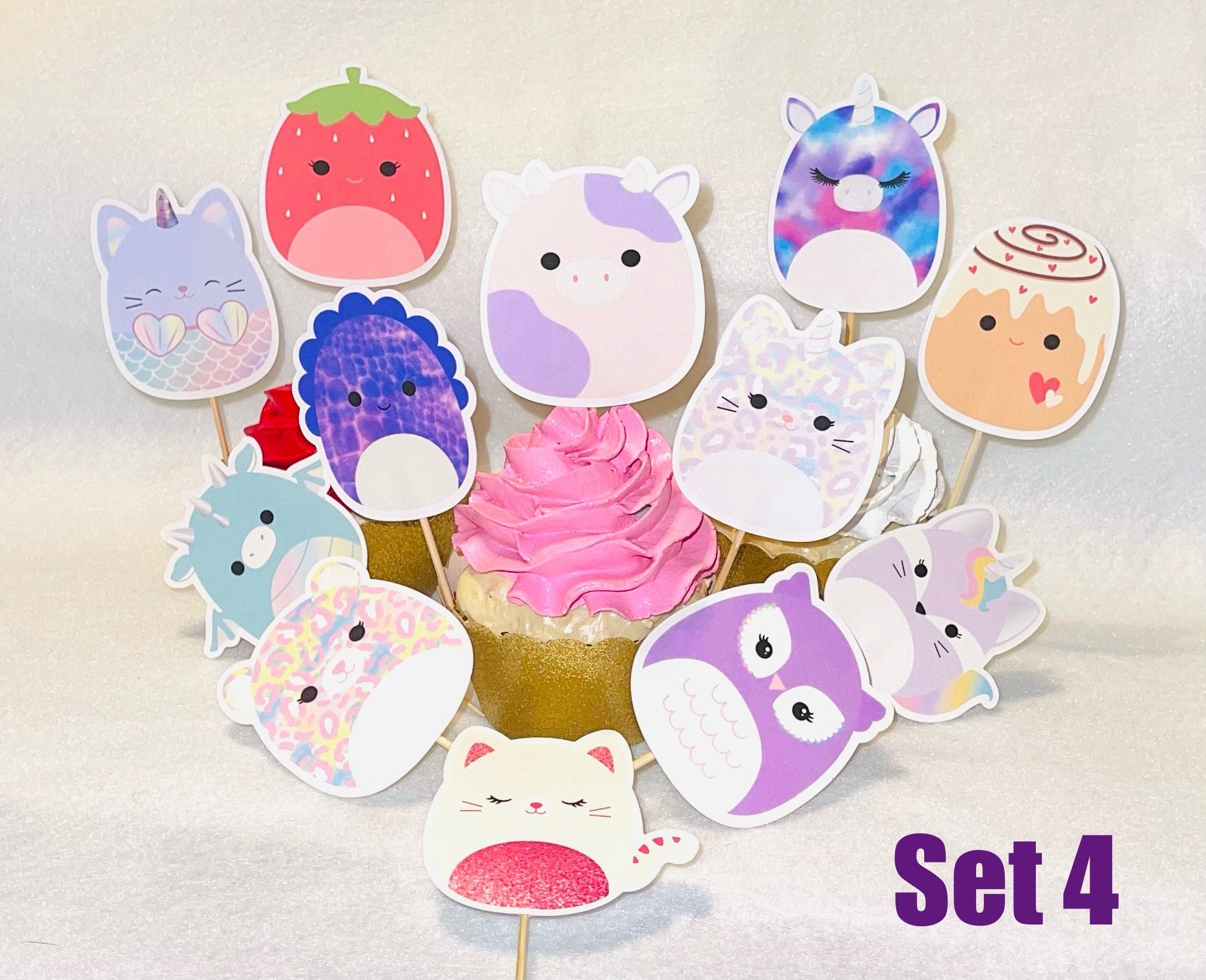 Squishmallow Cupcakes Toppers / Cupcakes Toppers / Squishmallow ...